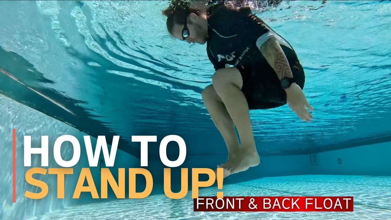 How to Stand Up | A Step by Step Guide For Brand New Swimmers - YouTube