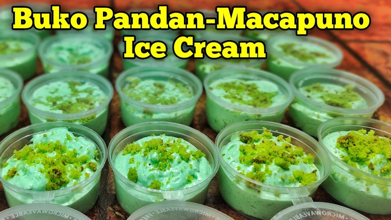 Buko Pandan-Macapuno Ice Cream - YouTube