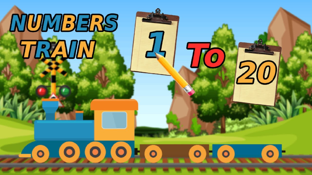 Amazing Train Numbers Count 1 to 20 by Kids Fun Tube - YouTube