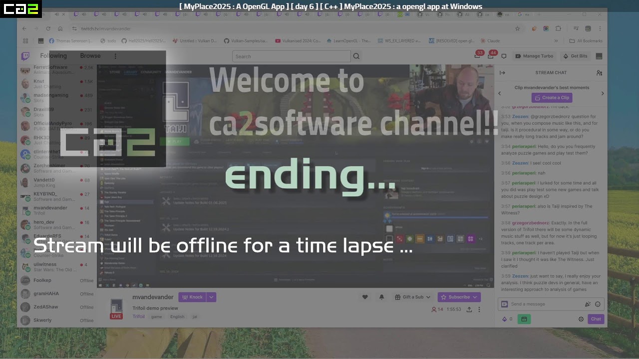 🌌🌍 [ Vulkan ] [ day 5 ] [ C++ ] First implementation of ca2 graphics3d component at Windows ...