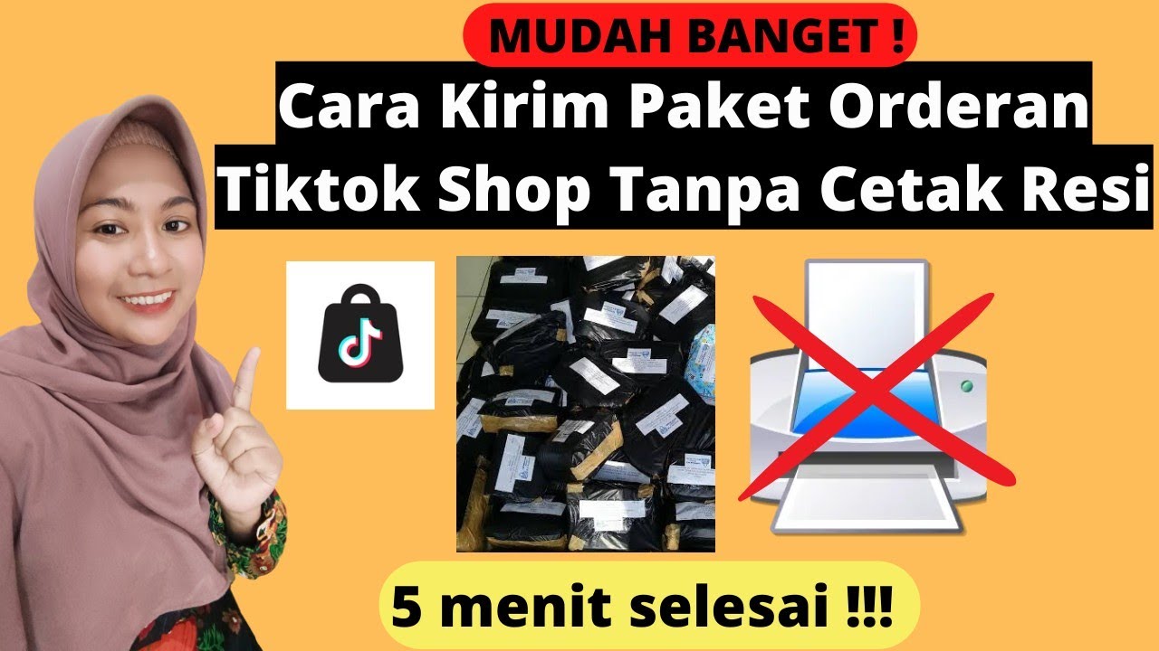 CARA KIRIM PAKET DI TIKTOK SHOP TANPA CETAK RESI KIRIM ORDERAN TIKTOK ...