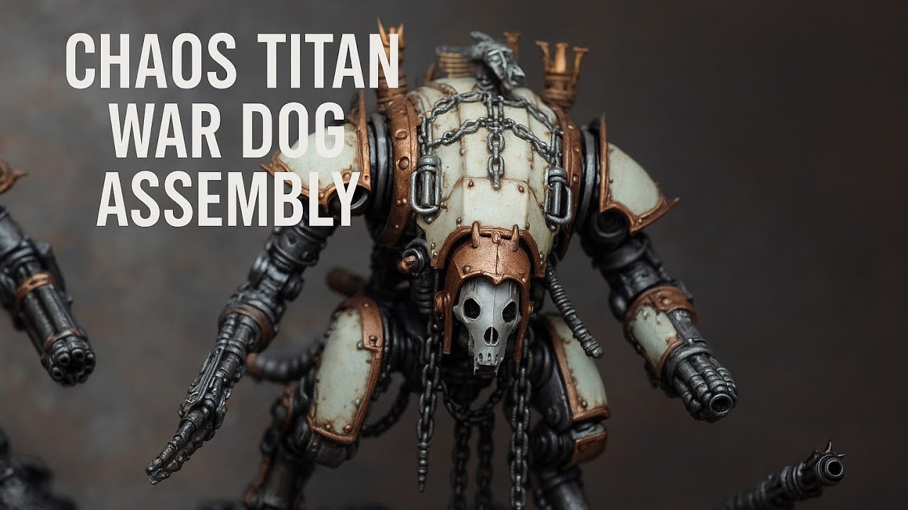 Assembling Chaos War Dog Knights | Warhammer 40K Model Build - YouTube