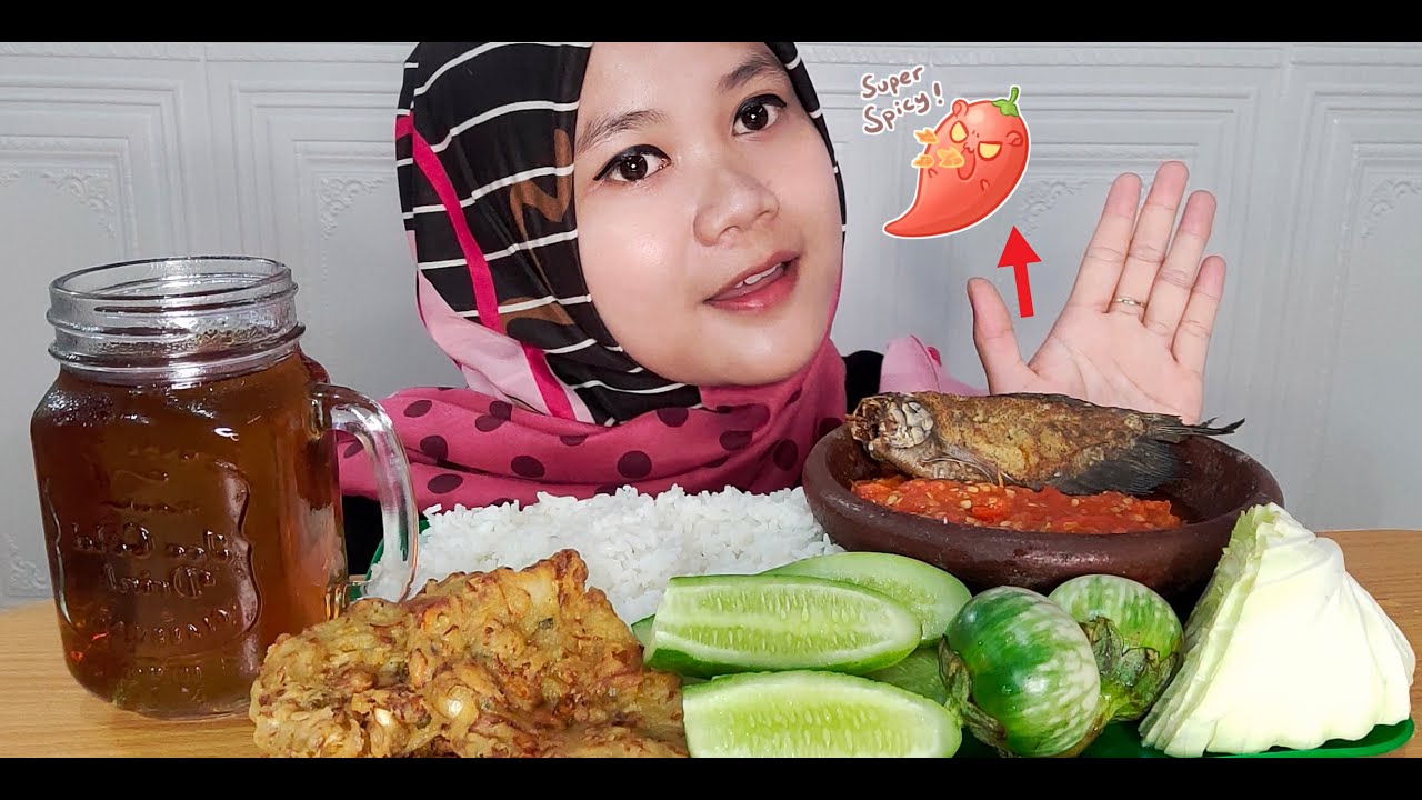 Sambalnya bikin nangis 🥵🔥| mukbang ikan asin sambal lalapan | sederhana tapi nikmat - YouTube