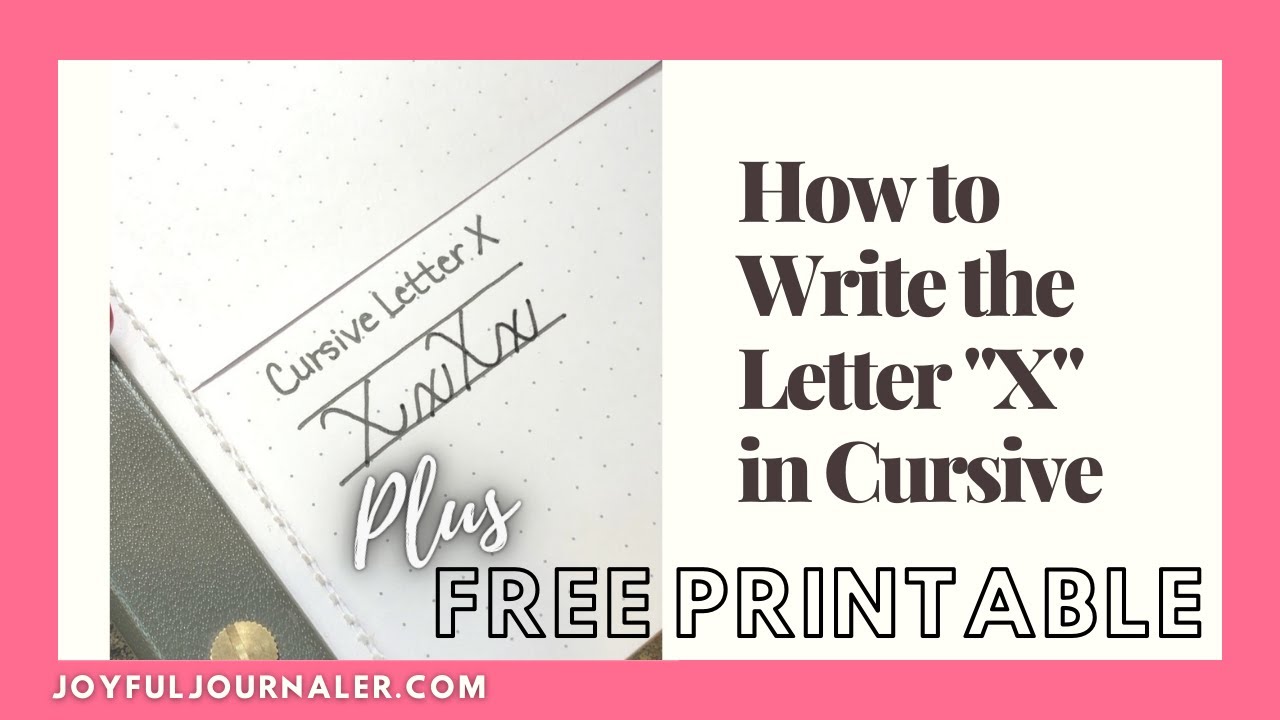 How To Write The Letter X In Cursive YouTube How To Write The Letter X In Cursive YouTube