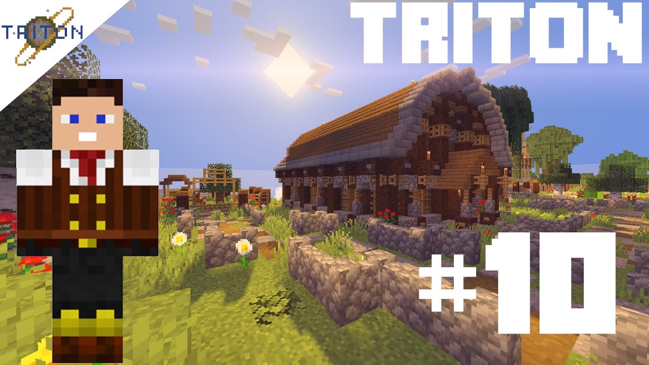 [MINECRAFT] | Triton SMP #10 - Zemědělská část města - YouTube
