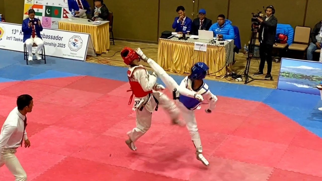 Aftab Alam🔵 vs Alan Ale Magar🔴 || Senior Male U-54Kg || 13th Korean ...