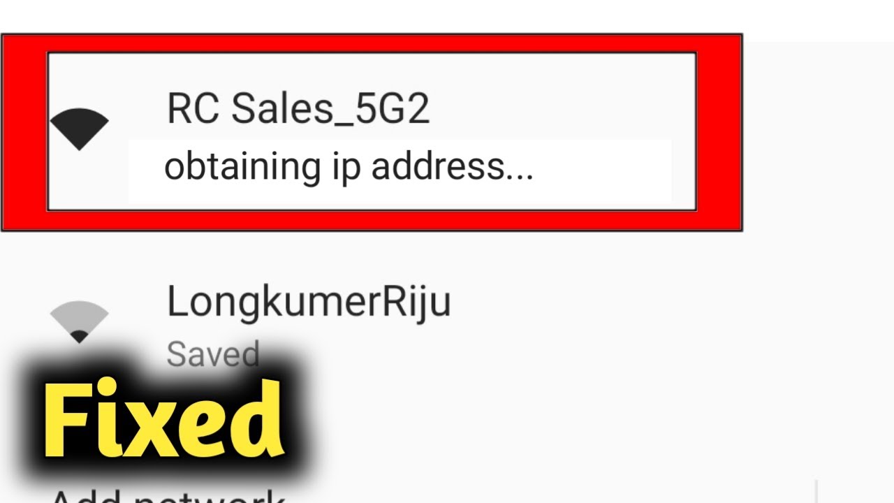 Fix Obtaining Wifi Address Cannot Connect To Internet Problem Solved 5847