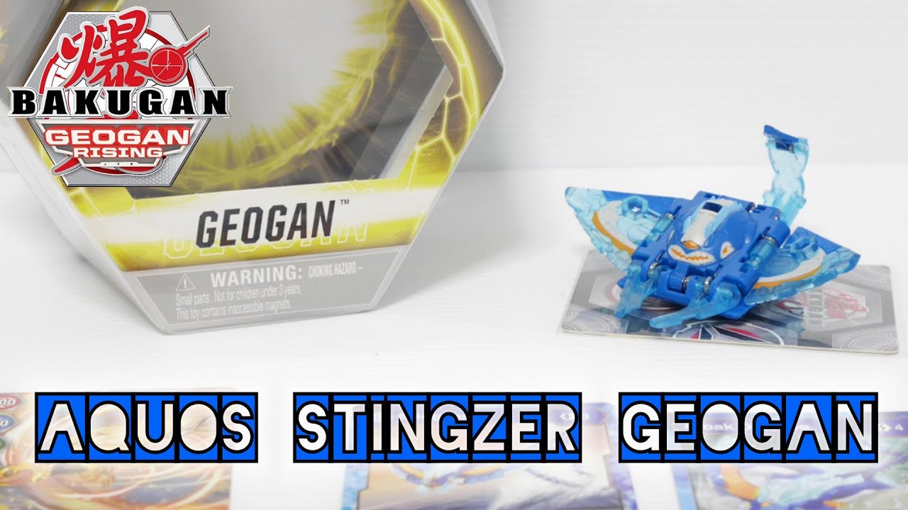 AQUOS STINGZER Geogan Single Pack | Geogan Rising | BAKUGAN UNBOXING ...