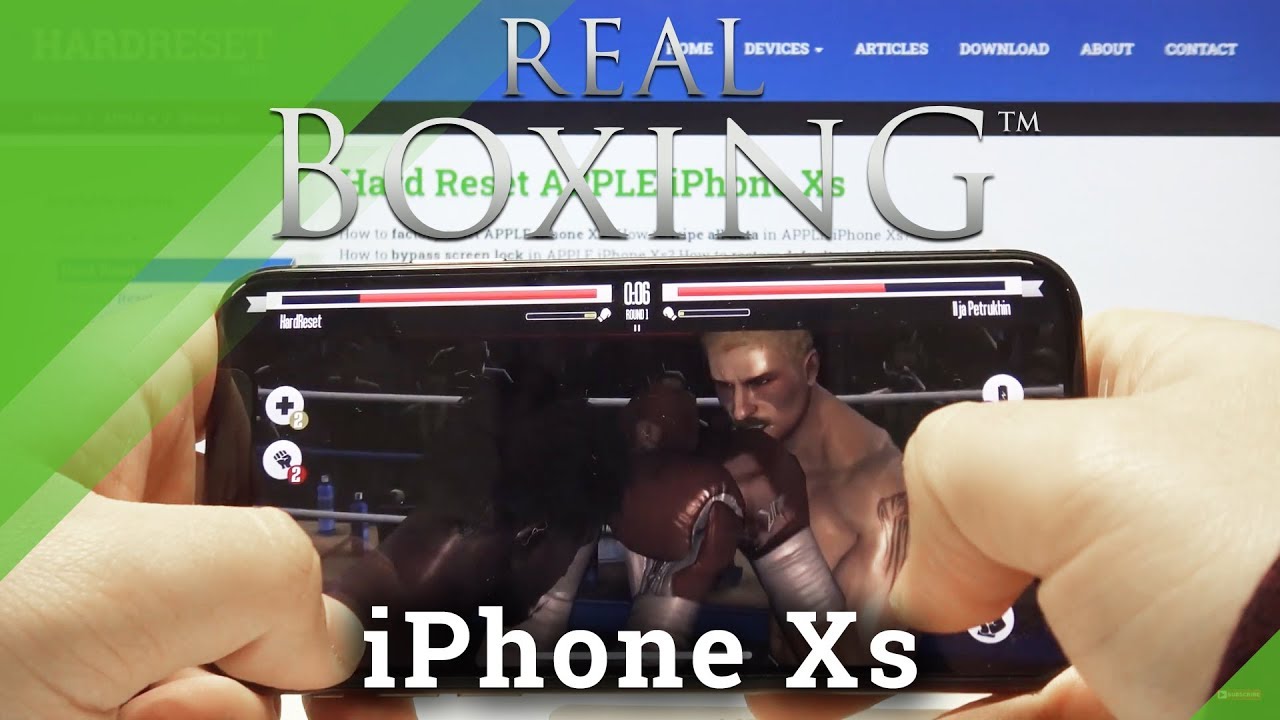 iPhone Xs Real Boxing GamePlay Test / FPS Checkup - YouTube