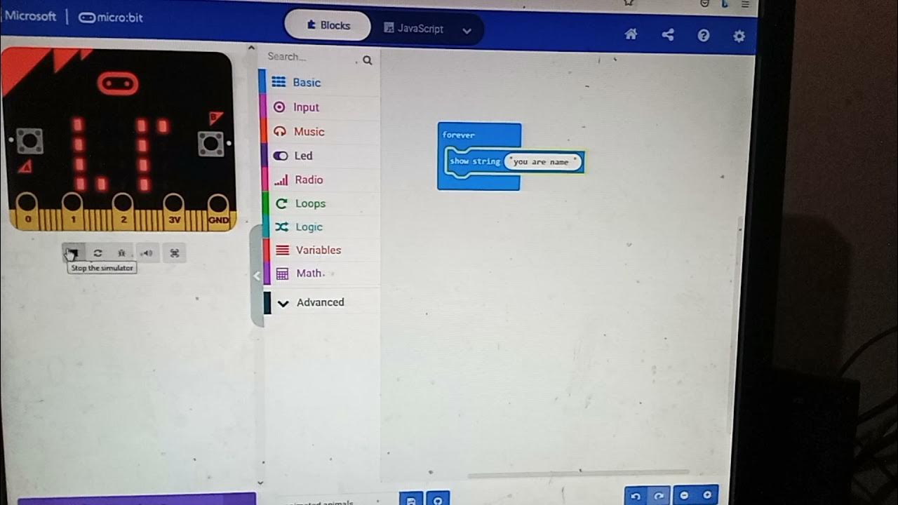 microbit programing - YouTube