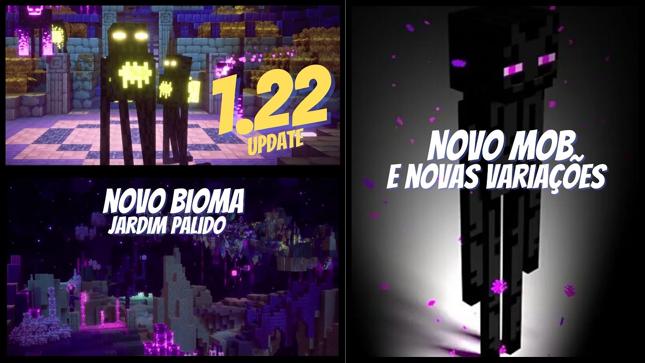 VAZOU O MINECRAFT 1.22 - BIOMAS NO END, NOVO MOB e DEEP DARK DIMENSION ...