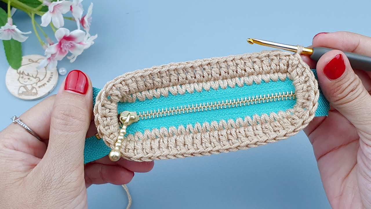 How to Crochet Zip Purse with Wonderful Stitches | Crochet Gift Ideas ...
