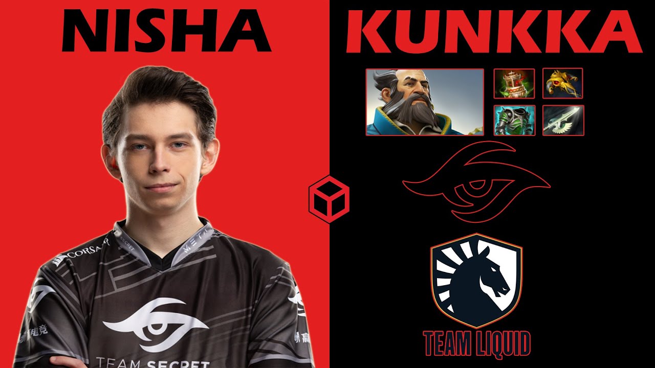 [MID] Secret.Nisha Kunkka Full Game Perspective vs Team Liquid | OGA ...