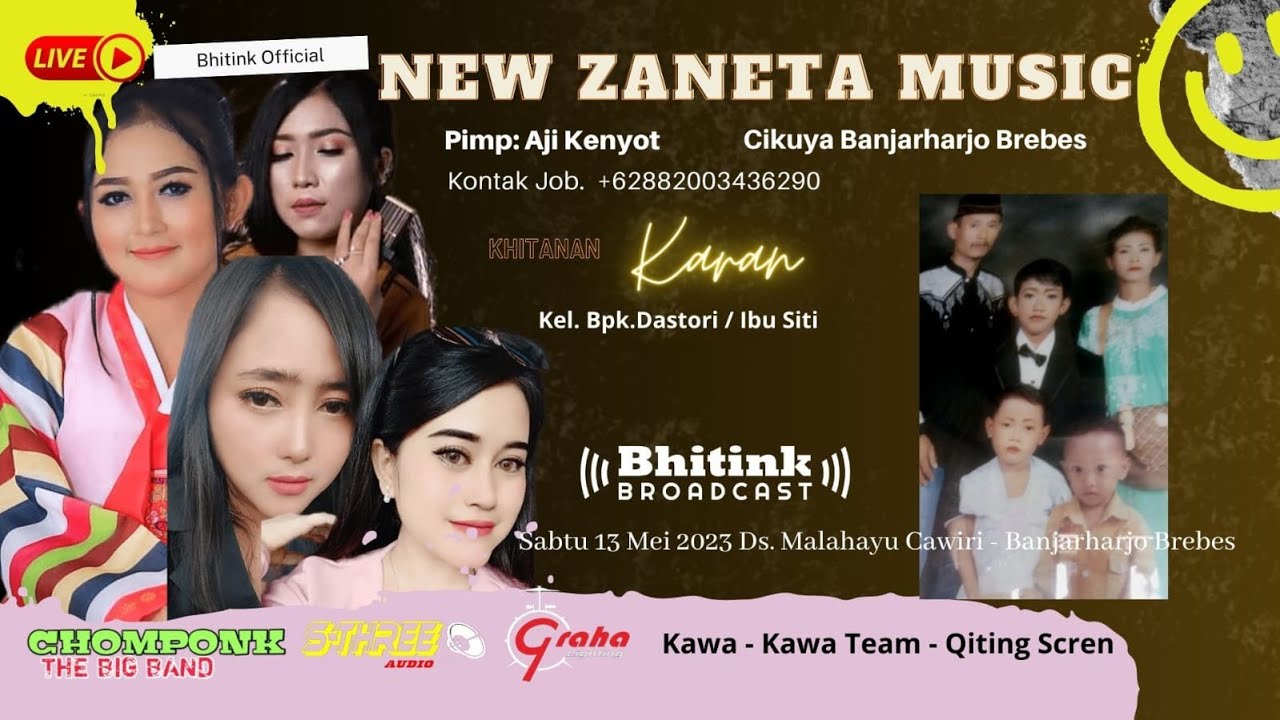 LIVE ZANETA MUSIC DS. MALAHAYU CAWIRI BANJARHARJO BREBES SABTU 13 MEI 2023 - YouTube