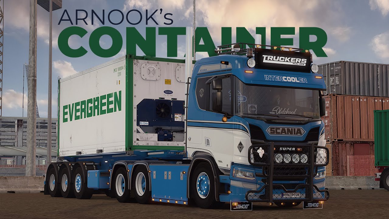 Enhance Your ETS2 Game with Real Container 290 Skin Pack with Traffic - New Arnook's Container ...