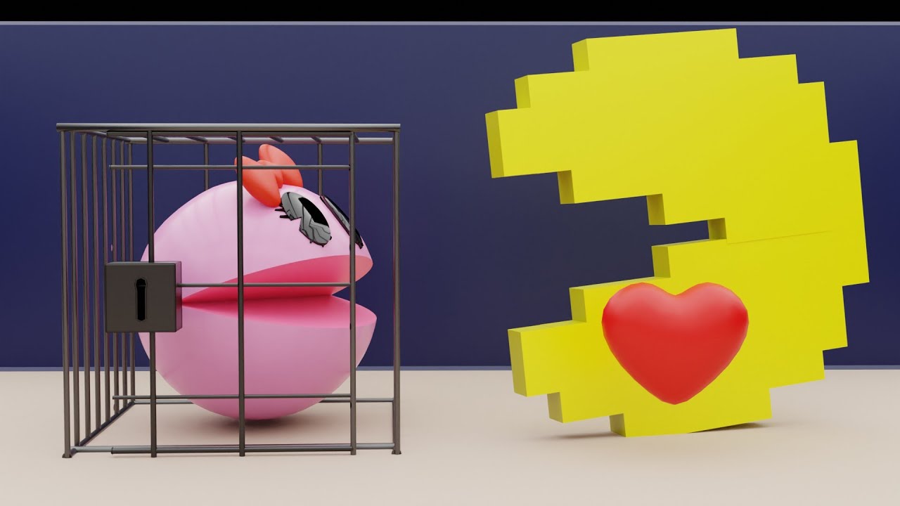 2D Pacman and Girl Pacman [Love] - YouTube