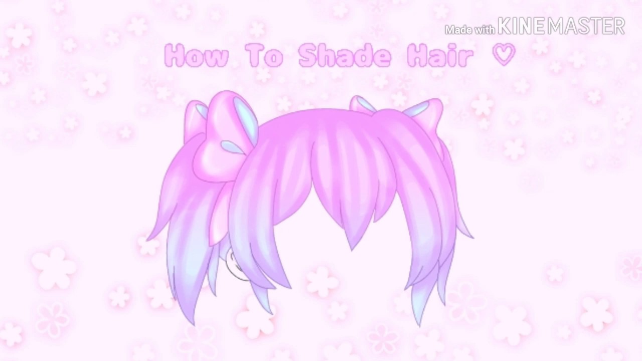 How To Shade Hair || Gacha life ♡ - YouTube