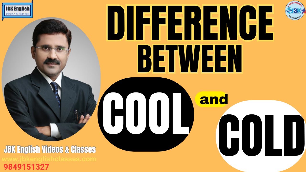 Difference between COOL and COLD-by JBK English Videos & Classes #jbk # ...