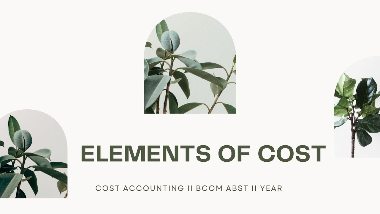 ELEMENTS OF COST II COST ACCOUNTING II BCOM 2ND YEAR ABST II Cost elements-of-cost-ii-cost-accounting-ii-bcom-2nd-year-abst-ii-cost