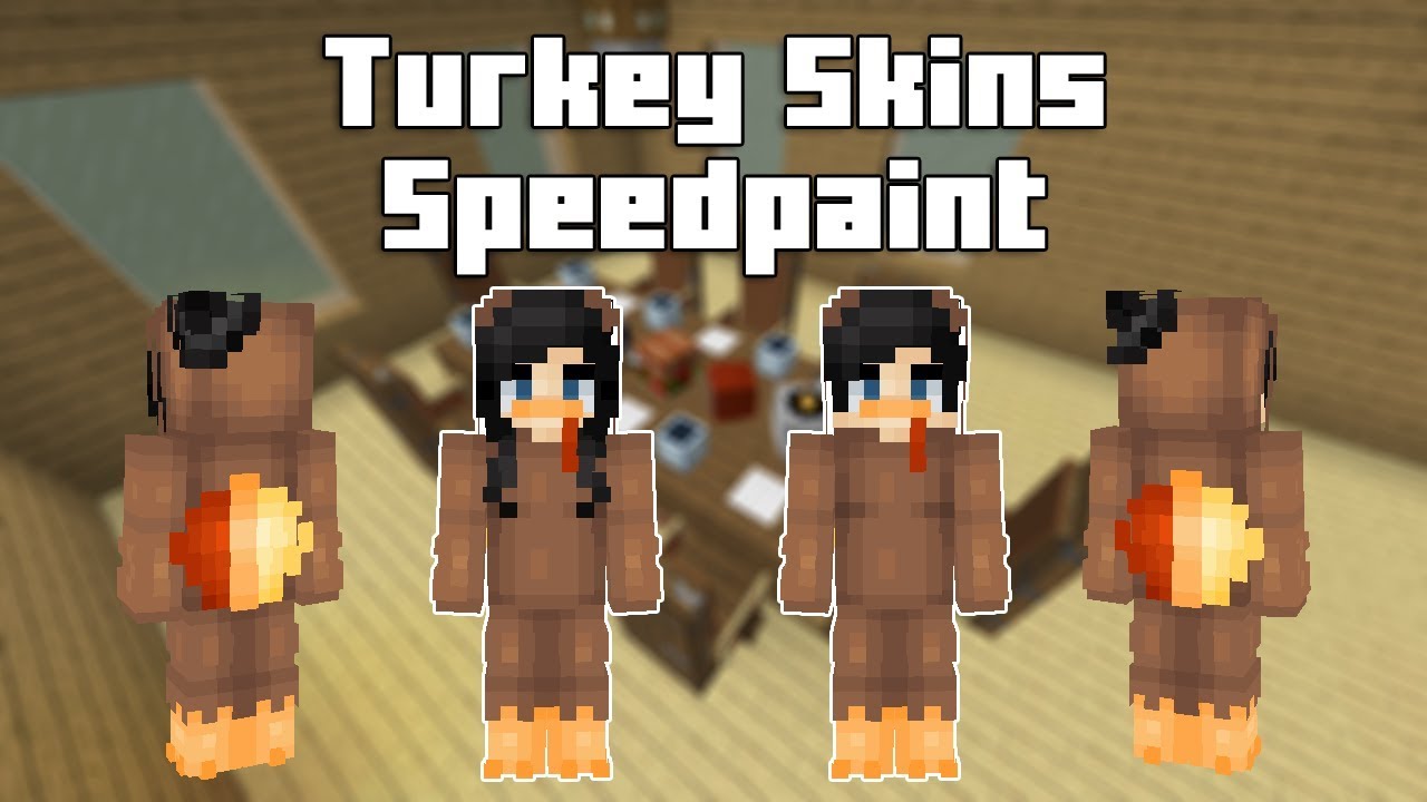Minecraft - Turkey Onesie Skin | Speedpaint (Minecraft Thanksgiving ...