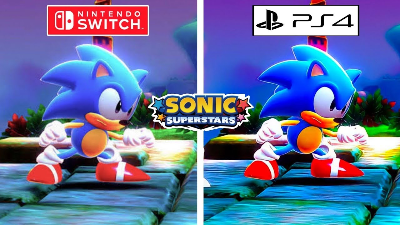 Sonic Superstars PS4 vs Nintendo Switch Graphics Comparison - YouTube