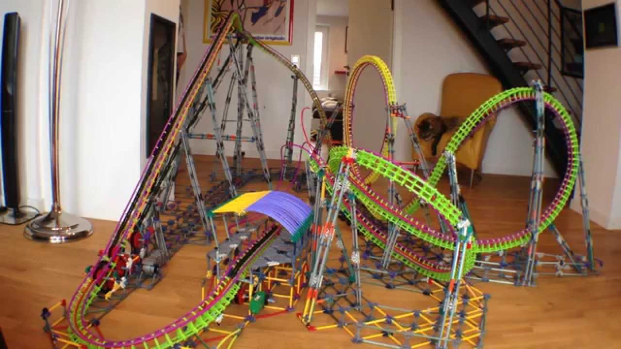 Knex - B&M floorless test 2 (custom Train) - YouTube