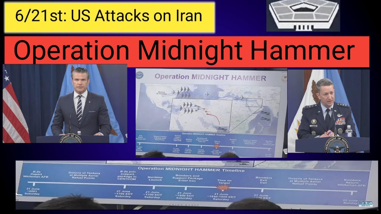 Operation Midnight Hammer: Press Briefing byUS Defense Sec. and Air ...