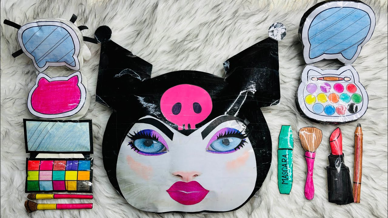 Kuromi Makeup blind bag | Kuromi Makeup 💄 Paper DIY | Makeup💄Squishy ...