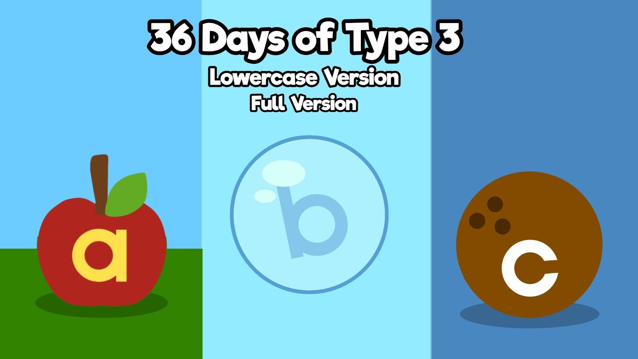 36 Days of Type (Lowercase Version) - Full Version - YouTube