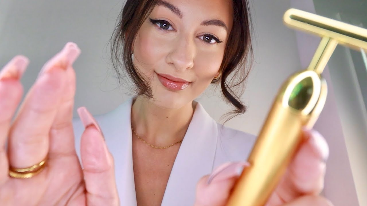 Asmr Relaxing Facial Treatment Massage For Sleep Skincare Layered