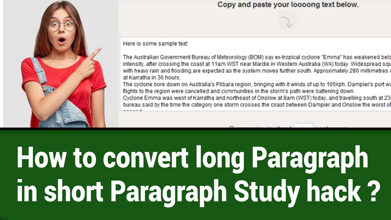 How To Convert Long Paragraph In Short Paragraph Study Hack YouTube How To Convert Long Paragraph In Short Paragraph Study Hack YouTube