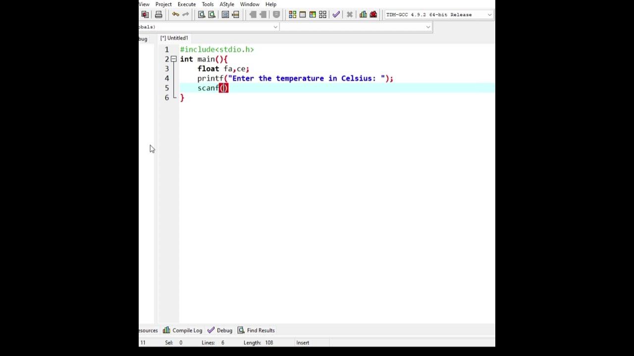 How to convert Celsius to Fahrenheit in C #coding #automobile #youtubeshorts #programming - YouTube