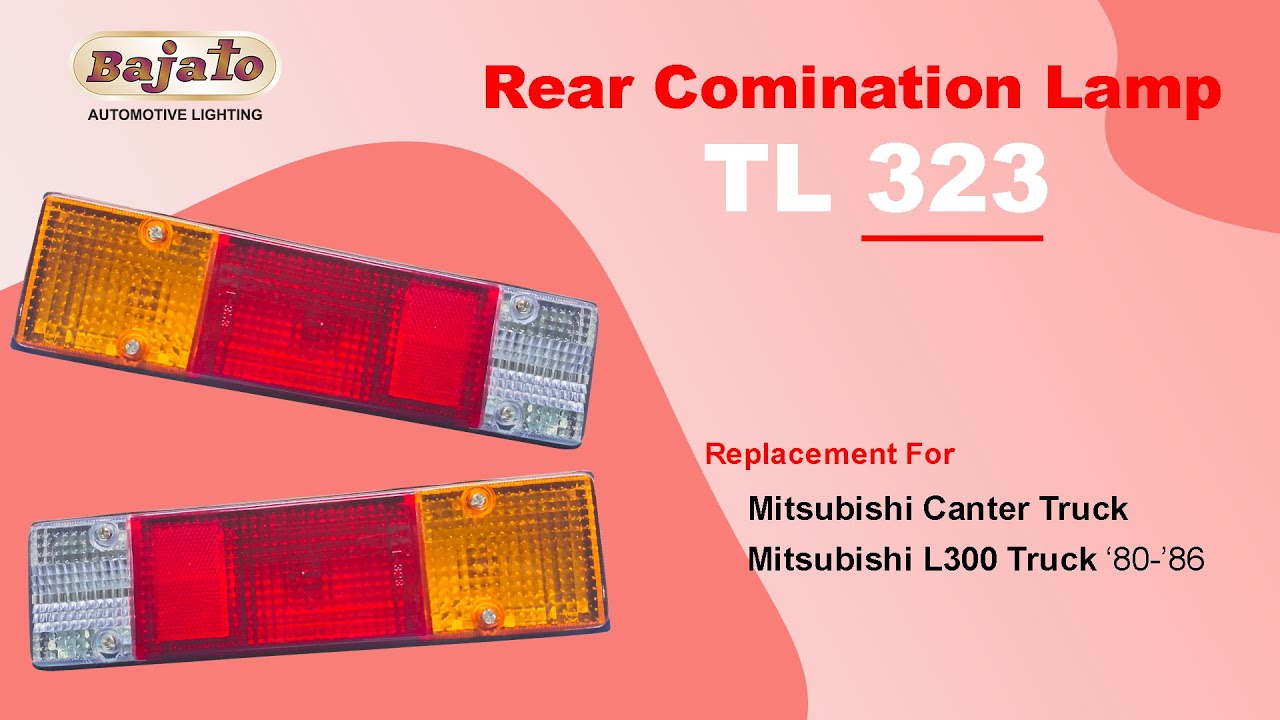 Tail Lamp Mitsubishi L300 Truck MB141091 TL 323 , 1980 - 86 model - YouTube