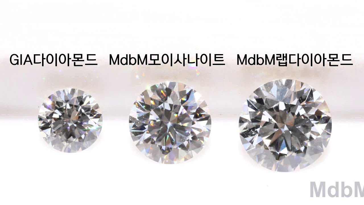 Gia다이아몬드 And Mdbm모이사나이트 And Mdbm랩다이아몬드 Youtube