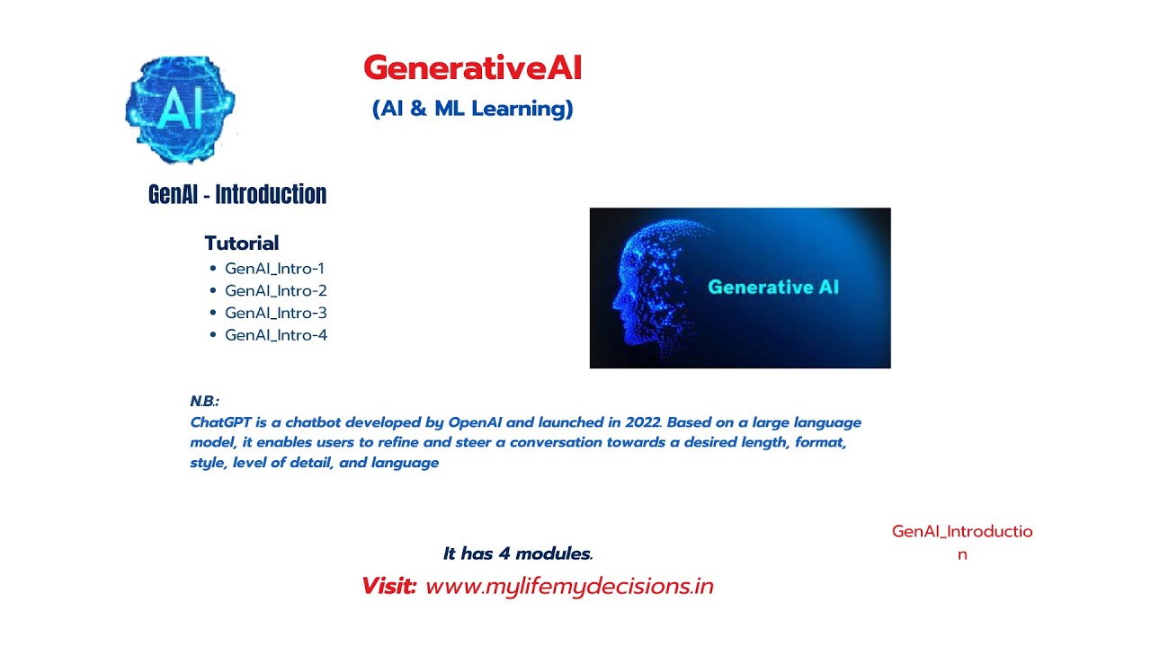 GenAI Intro 3 - GenAI is capable of generating Text, Audio, Images etc ...