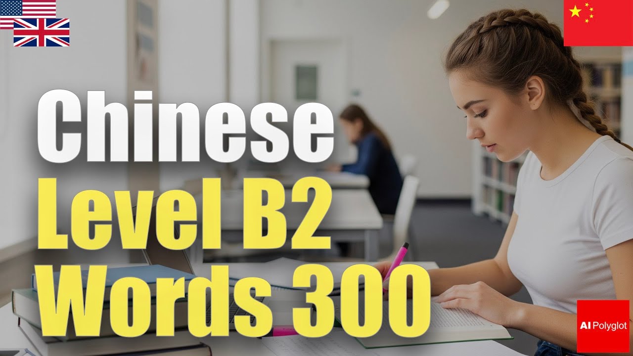 Chinese Level B2 Words 300 | Intermediate | Passive listening | Must ...