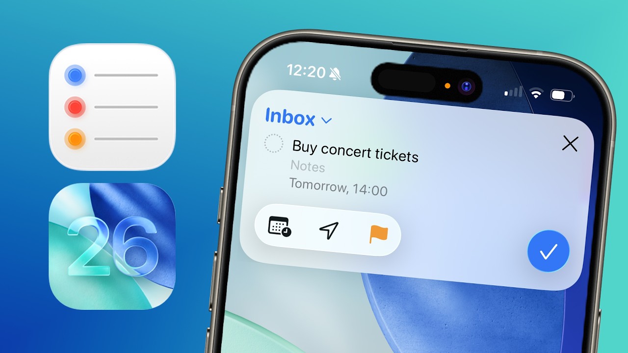 What’s new in Reminders? (iOS + iPadOS + macOS 26) - YouTube