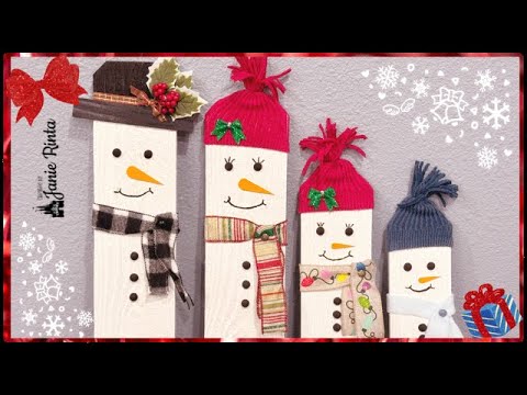 Snowman Family Project Share - Trash To Treasure Upcycling - YouTube