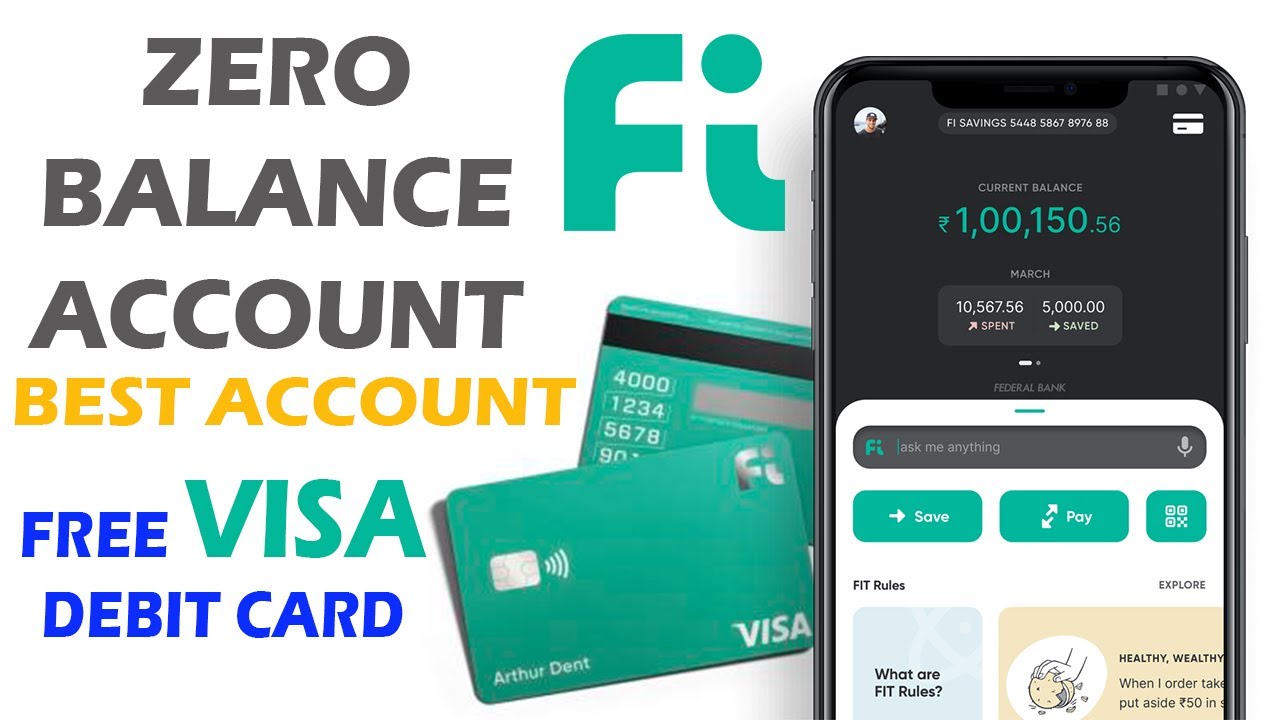 How To Open Fi Bank Free || Zero Balance || Best Zero Balance Account ...