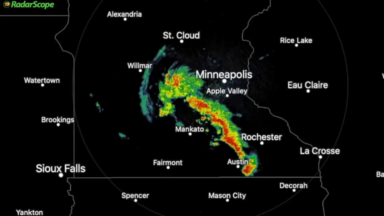 Mesoscale Convective Vortex churning across portions of Minnesota ...