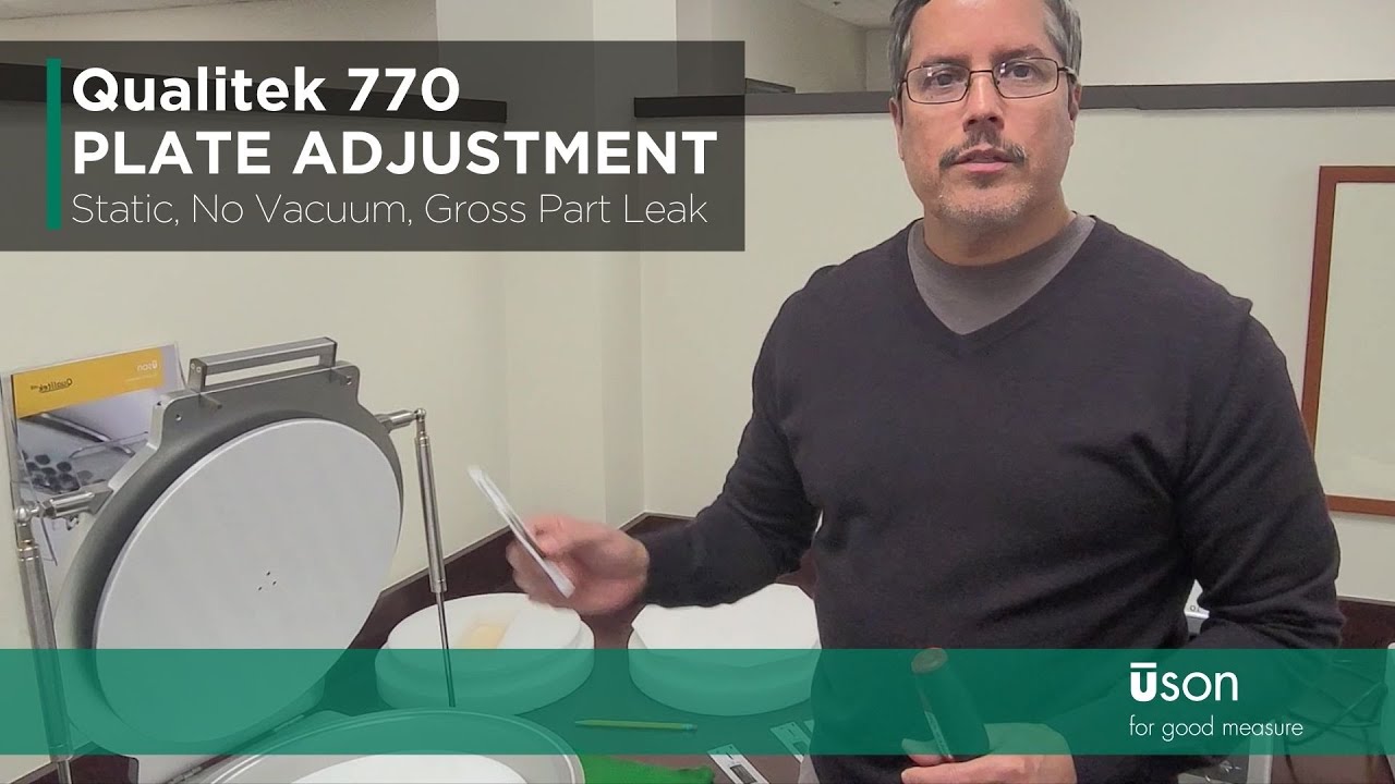 Plate Adjustment on Uson Qualitek 770 - Auto Zero - YouTube