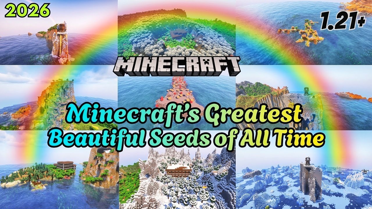 Minecraft's Greatest top 20 Beautiful seeds of All time #minecraft ...