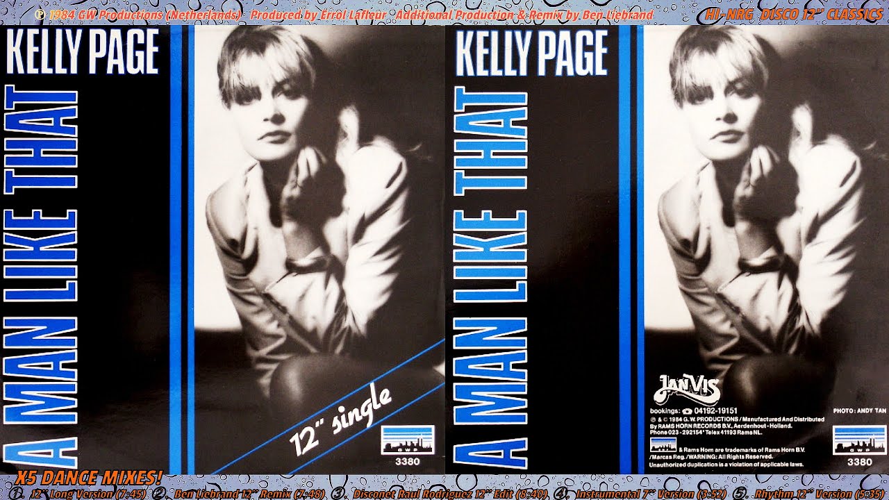 KELLY PAGE 🟠🟢🟡🔵🟣 "A MAN LIKE THAT" (1984) X5 MIXES Hi-NRG Disco ...