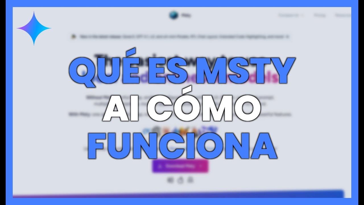 ¿QUÉ es MSTY AI y CÓMO FUNCIONA esta HERRAMIENTA de TEXTO? - YouTube