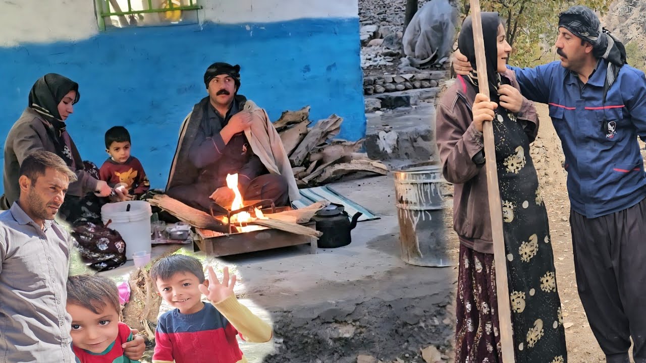 Nomadic life amidst hardships real day of toil baking local bread and ...