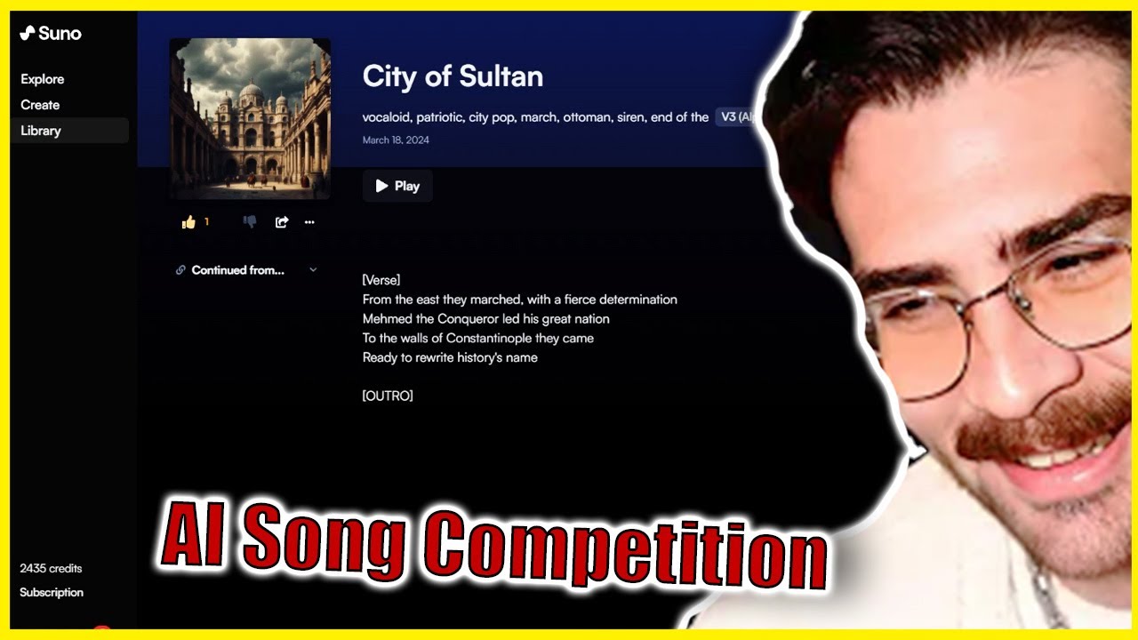 HasanAbi Creates An AI Meme Song In Will Neff's Song Competition ...