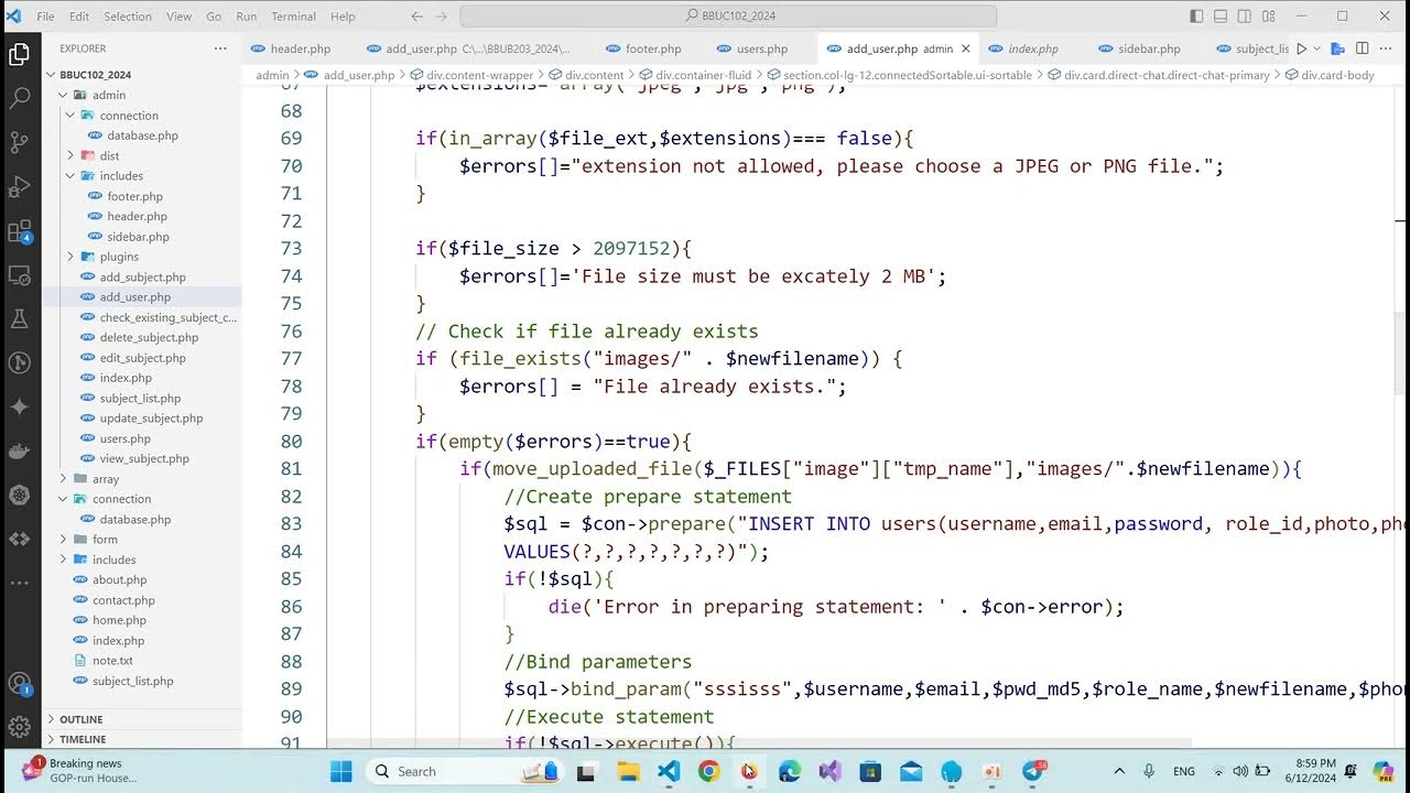 RoomC102 | Web Application Insert user with image - YouTube