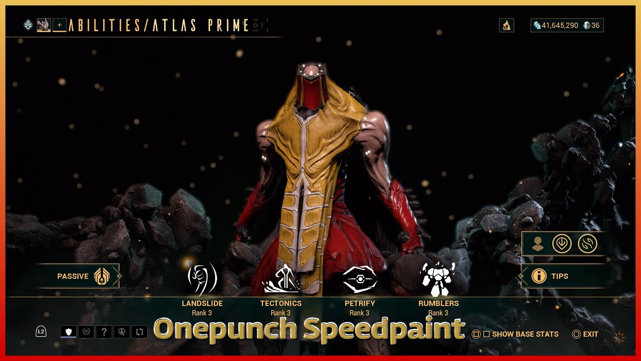 warframe Atlas Fashion frame build Onepunch - YouTube