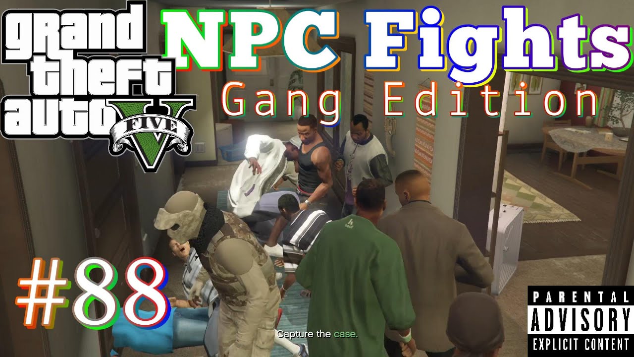 GTA 5 NPC Fights #88 (Gang Edition) - YouTube