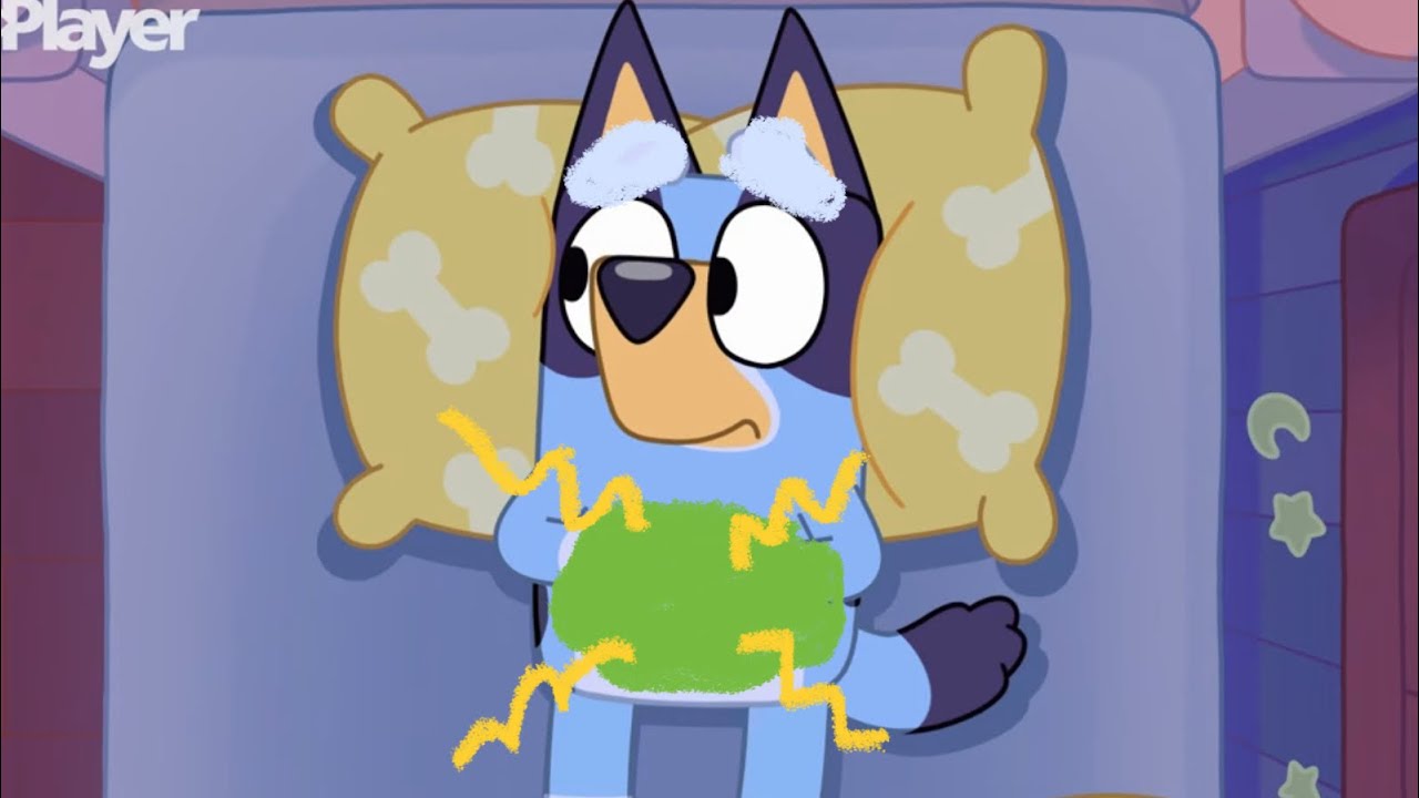 Oh, no! Bluey threw up! | Puppy Sick Day Routine Funny and Fun - YouTube